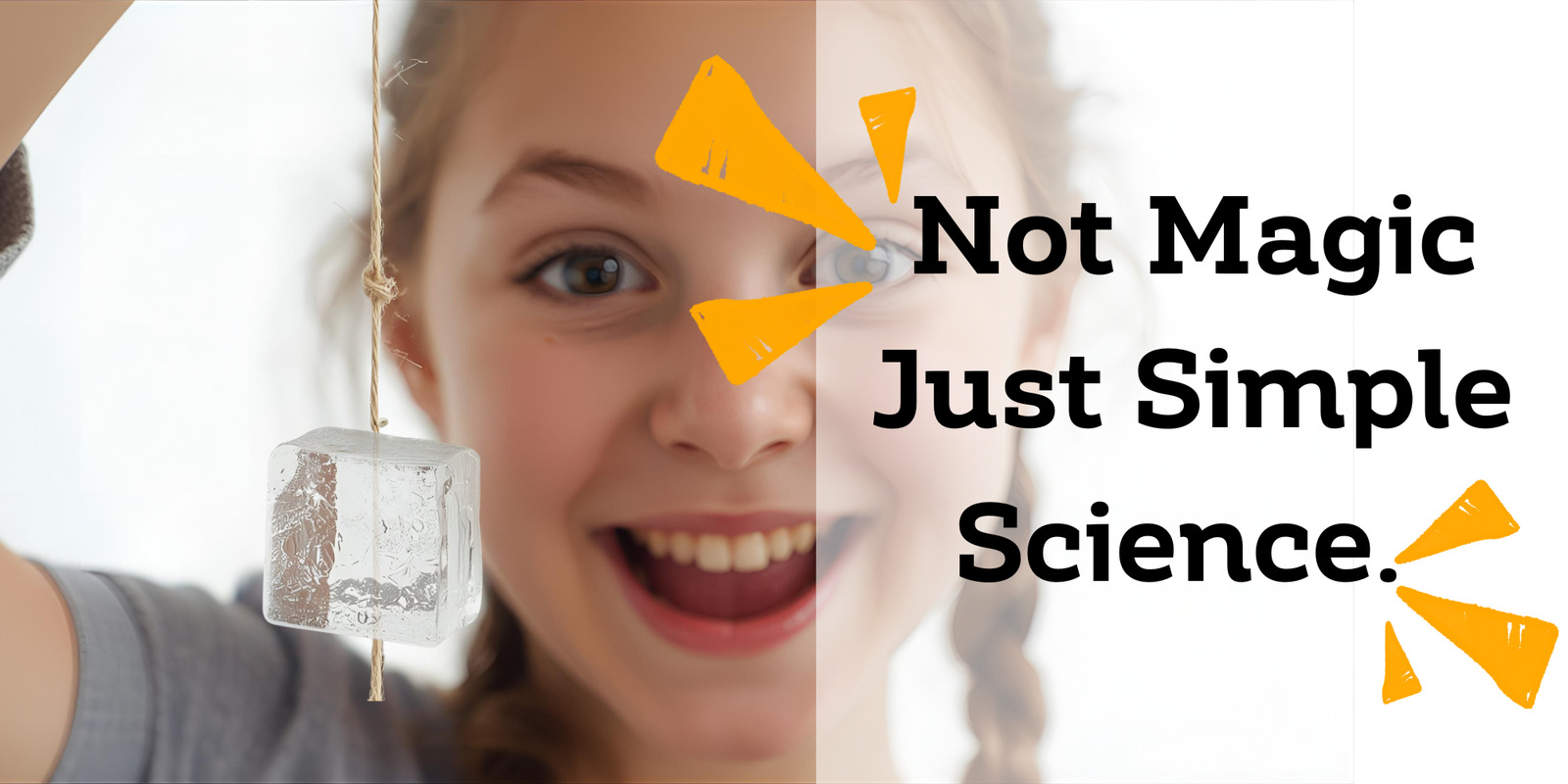 Easy Winter STEM Activity - Ice Cube and String Trick (2 minutes)